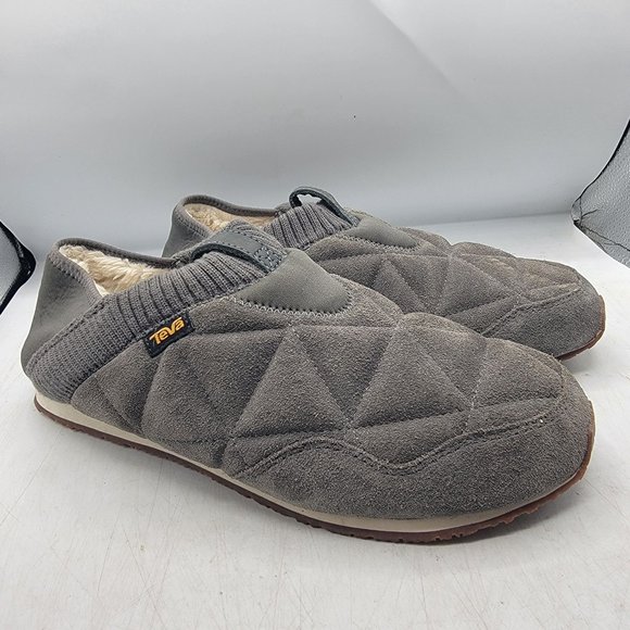 Teva | Shoes | Teva Reember Plushed Mens 1 Gray Slipper Shoes Comfort ...